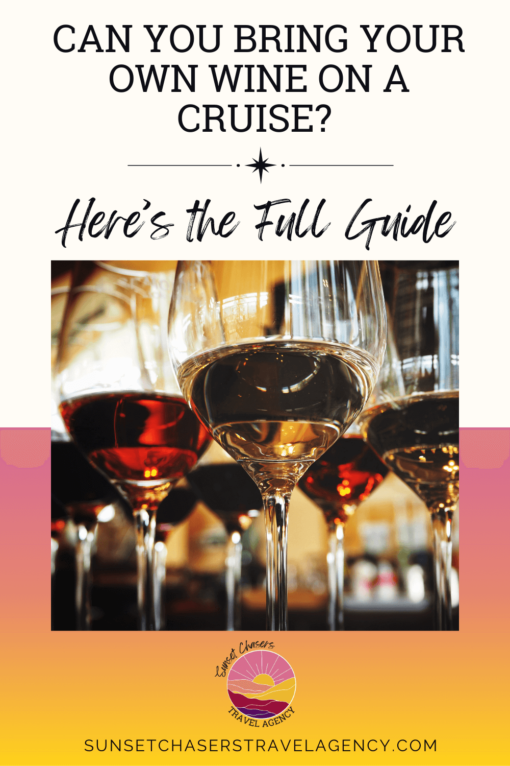 Can you bring wine onto a cruise ship?